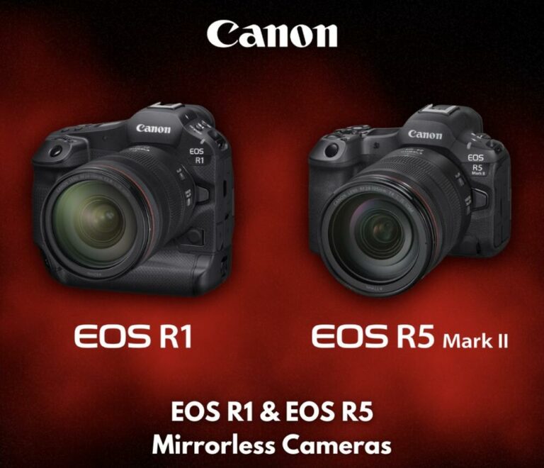 Canon's Flagship EOS R1 and Advanced EOS R5 Mark II Mirrorless Cameras - Daily Camera News