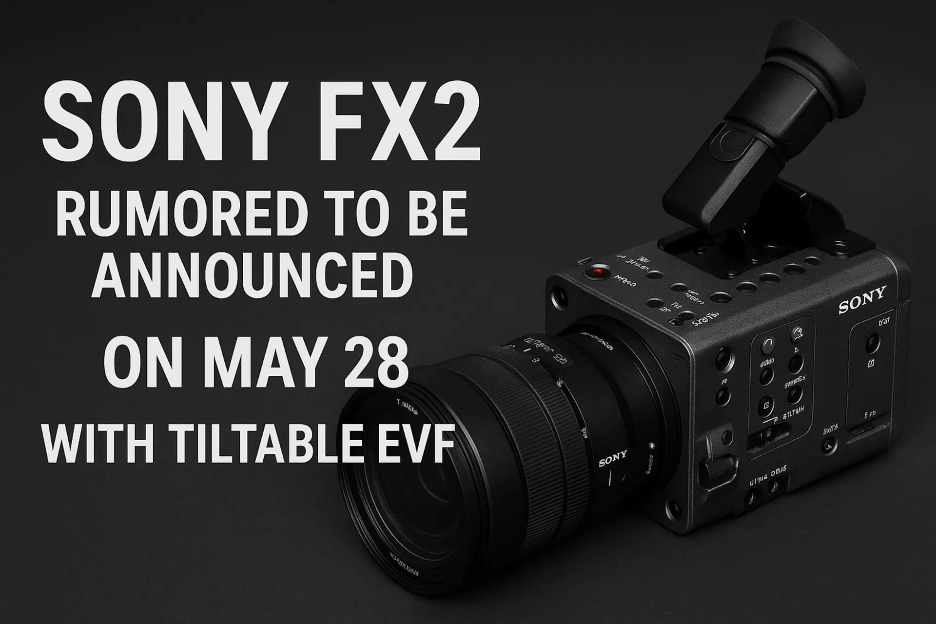 Sony FX2 Rumored To Be Announced on May 28 with Tiltable EVF - Daily Camera News