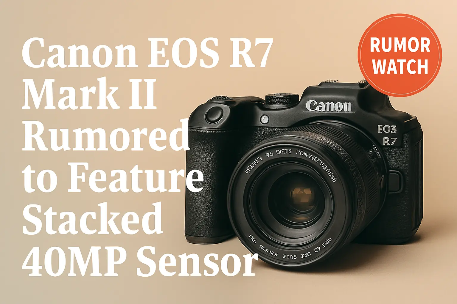 Canon EOS R7 Mark II Rumored to Feature Stacked 40MP Sensor - Daily ...