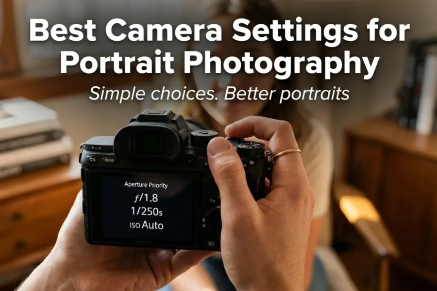 Best Camera Settings for Portrait Photography (2026) – Beginner Guide